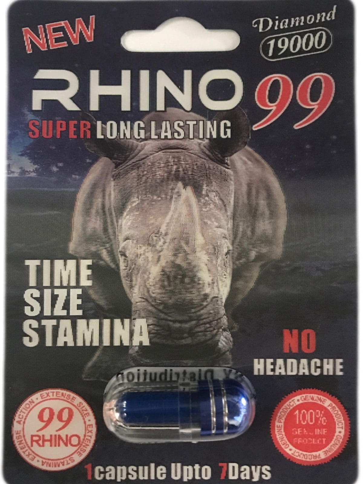 Rhino 69 9000 Extreme Male Sexual Enhancement Pill - Rhino Platinum