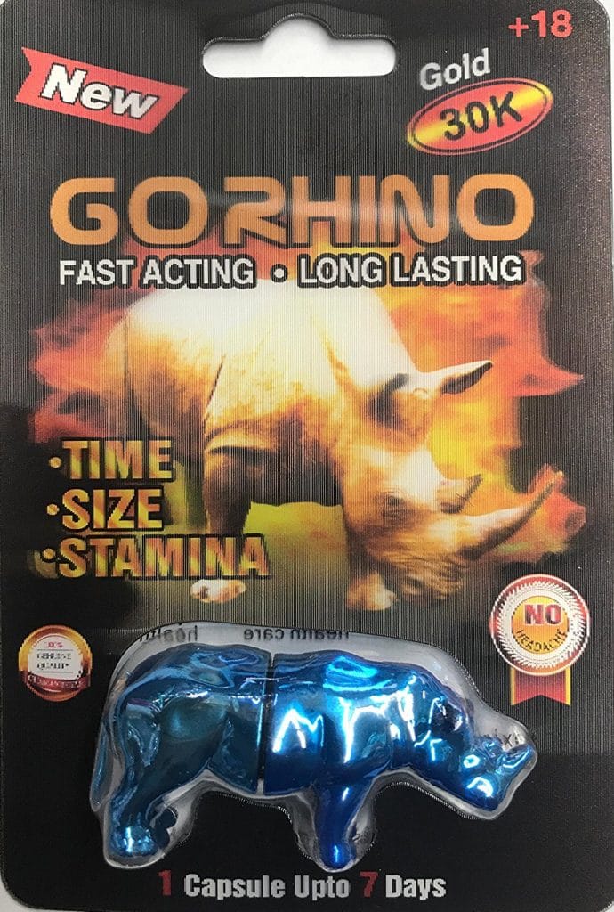 Go Rhino Gold 30K Male Sexual Enhancement Pill - Rhino Platinum 7